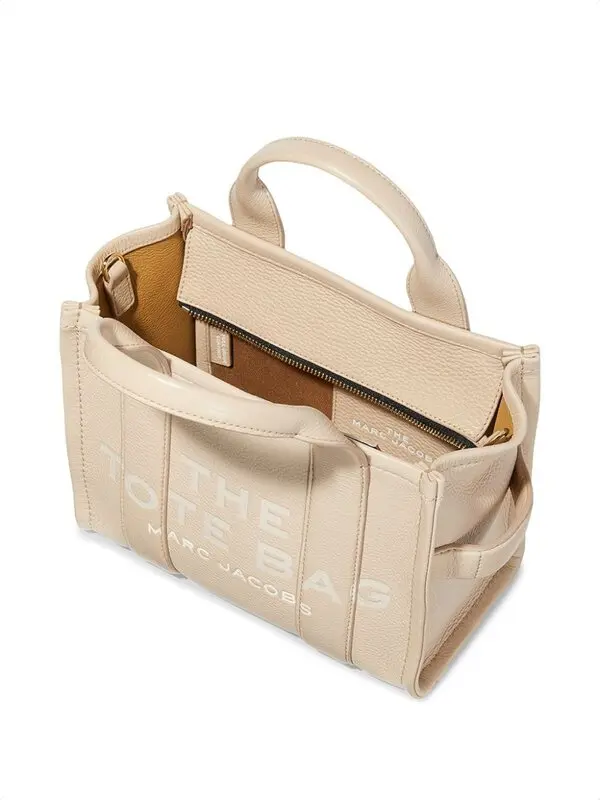 Marc Jacobs Small Leather Tote Bag - Neutrals