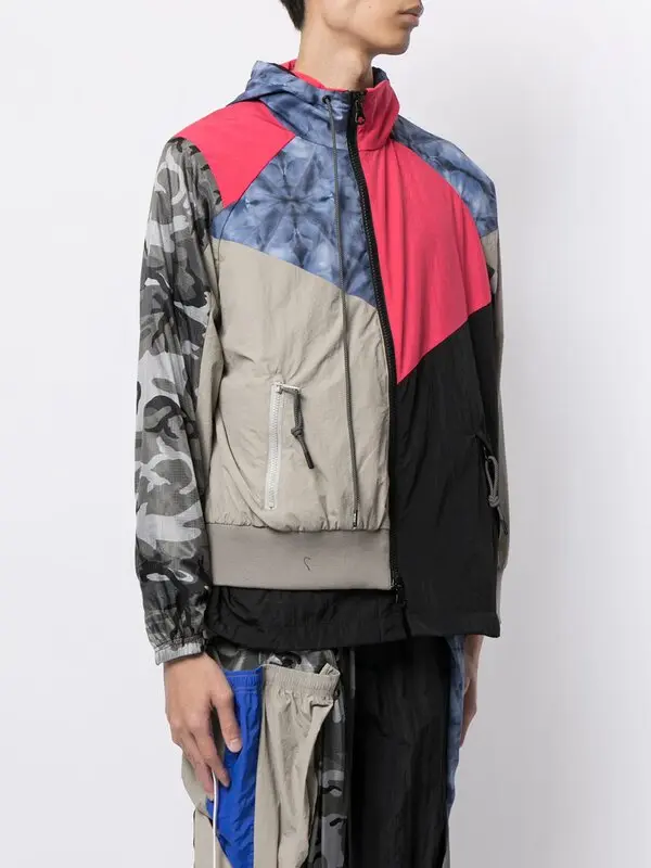 MOSTLY HEARD RARELY SEEN Every Which Way Patchwork Track Jacket - Grey