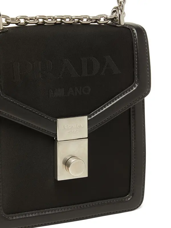 Prada Jacquard Logo Shoulder Bag