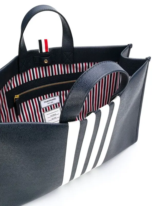 Thom Browne Vertical Stripe Tote Bag