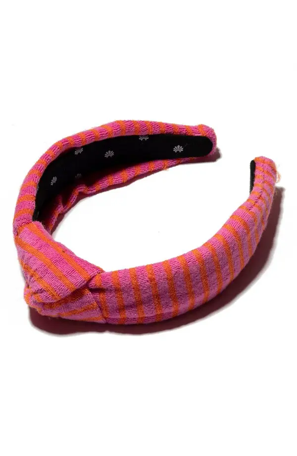 Lele Sadoughi Pink Ruched Terry Cloth Jessie Headband Lele Sadoughi Jessie Terry Cloth Headband | Nordstrom main image 4