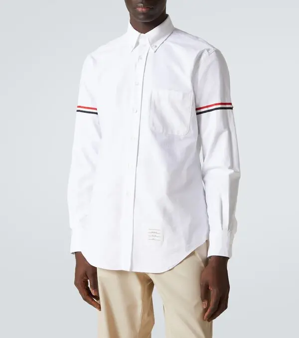 Thom Browne Grosgrain Armband Shirt - White
