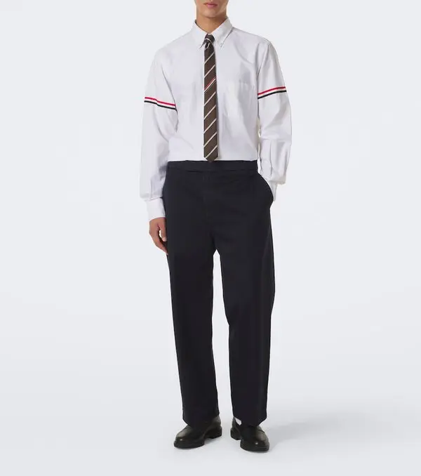 Thom Browne Grosgrain Armband Shirt - White