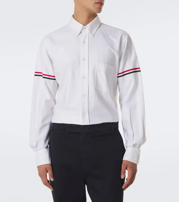 Thom Browne Grosgrain Armband Shirt - White