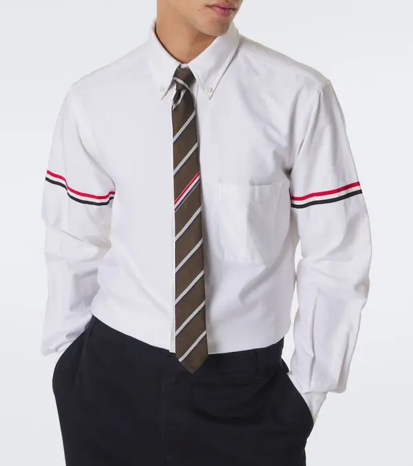 Thom Browne Grosgrain Armband Shirt - White