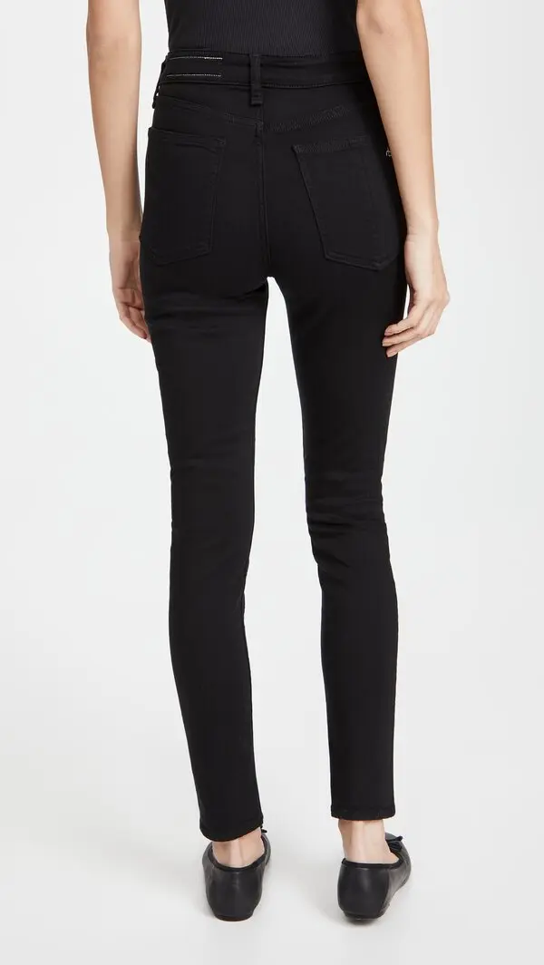 Rag & Bone Nina High-rise Skinny Jeans - Black