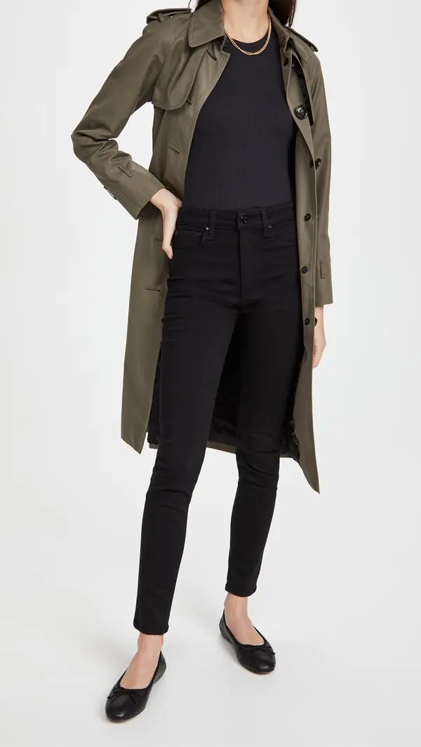 Rag & Bone Nina High-rise Skinny Jeans - Black
