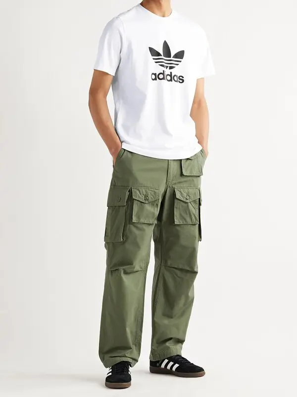 Adidas Originals By Alexander Wang Logo-print Cotton-jersey T-shirt
