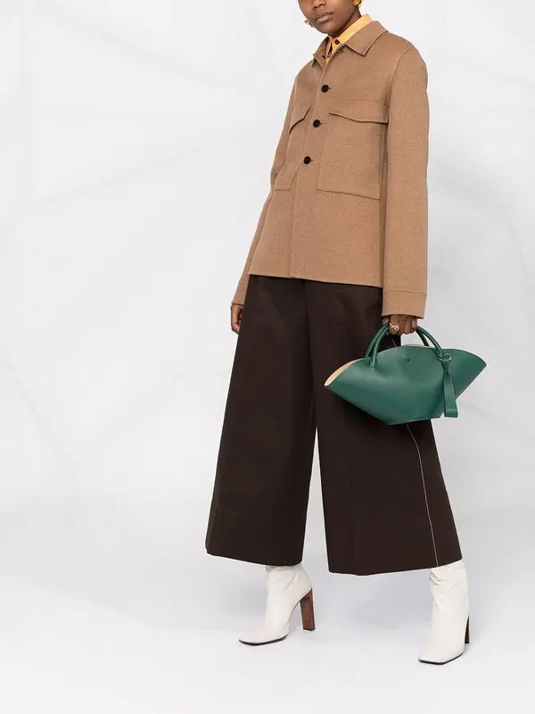 JIL SANDER Buttoned Cashmere Shirt Jacket