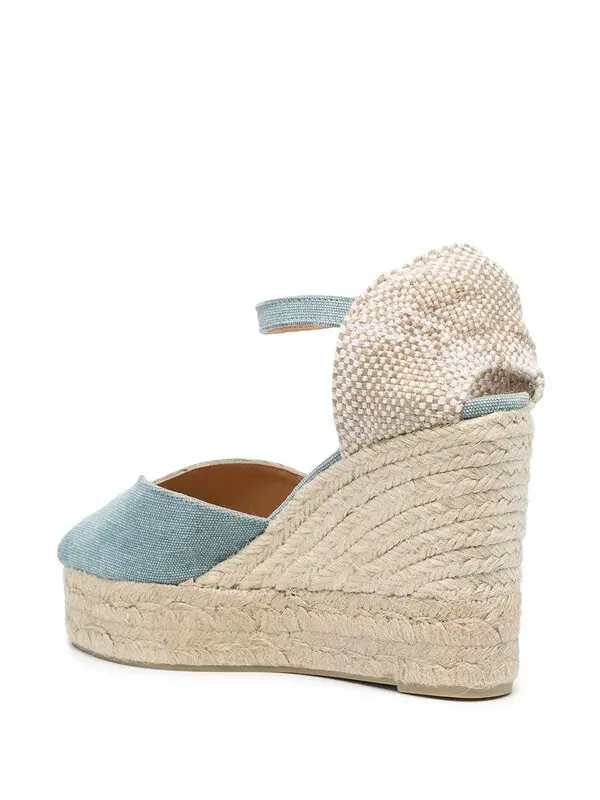 CastaÑer 110mm Bianca Wedge Espadrilles