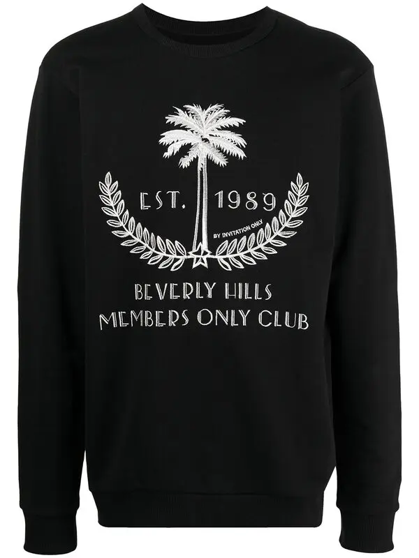 IH NOM UH NIT Embroidered Palm Motif Sweatshirt