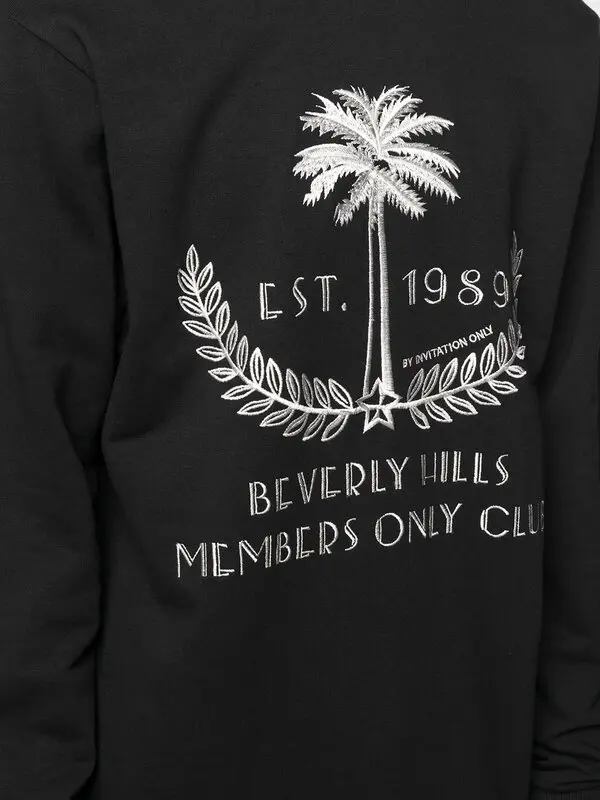 IH NOM UH NIT Embroidered Palm Motif Sweatshirt