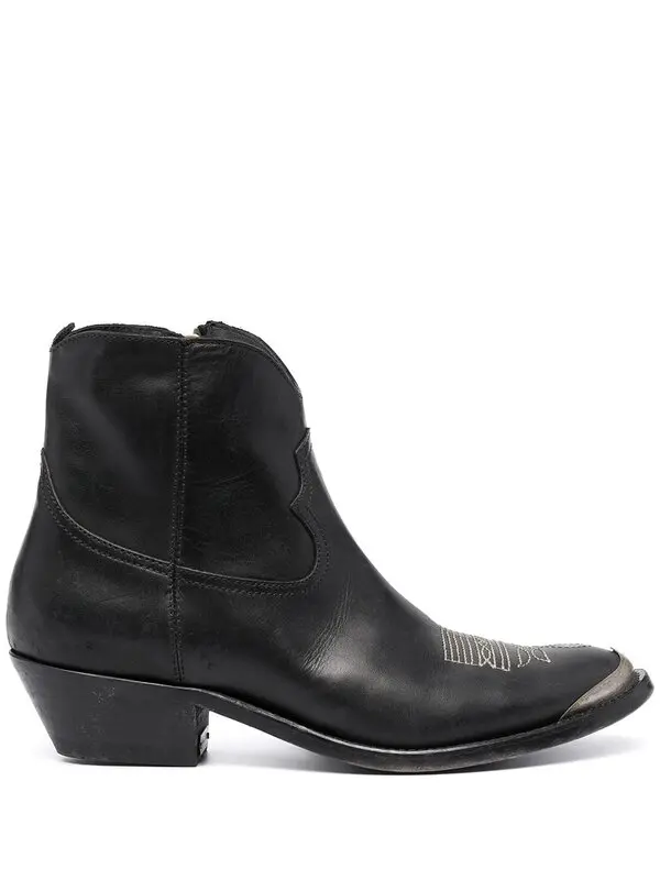 GOLDEN GOOSE Young Cowboy Boots - Black