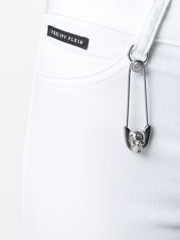 Philipp Plein High-waisted Jeggings - White