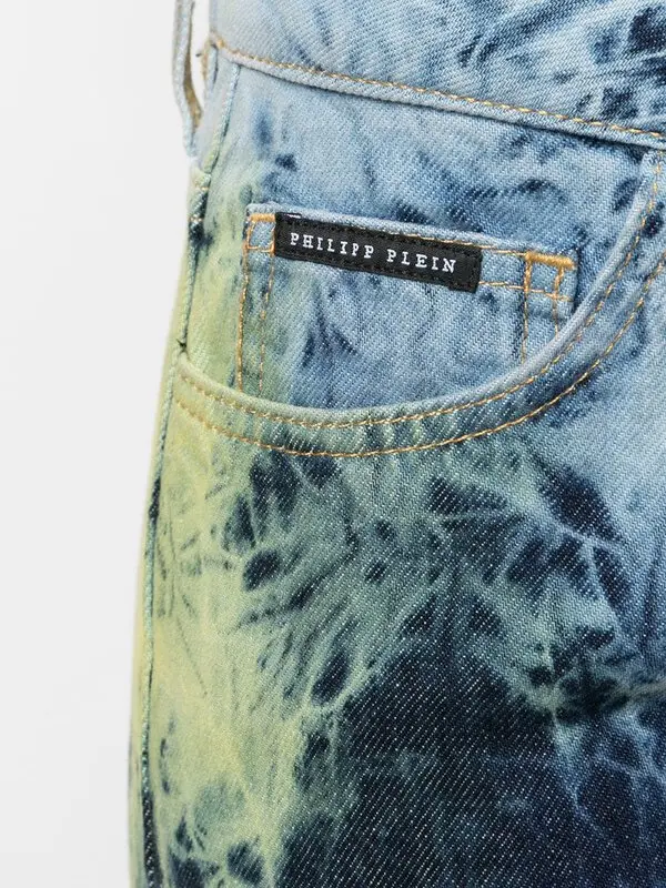 Philipp Plein Tie-dye Boyfriend Jeans