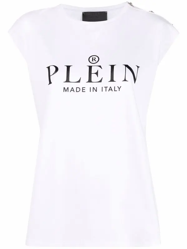 Philipp Plein Ss Logo-print T-shirt - White