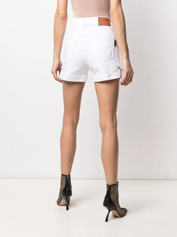 Philipp Plein Safety-pin Denim Shorts