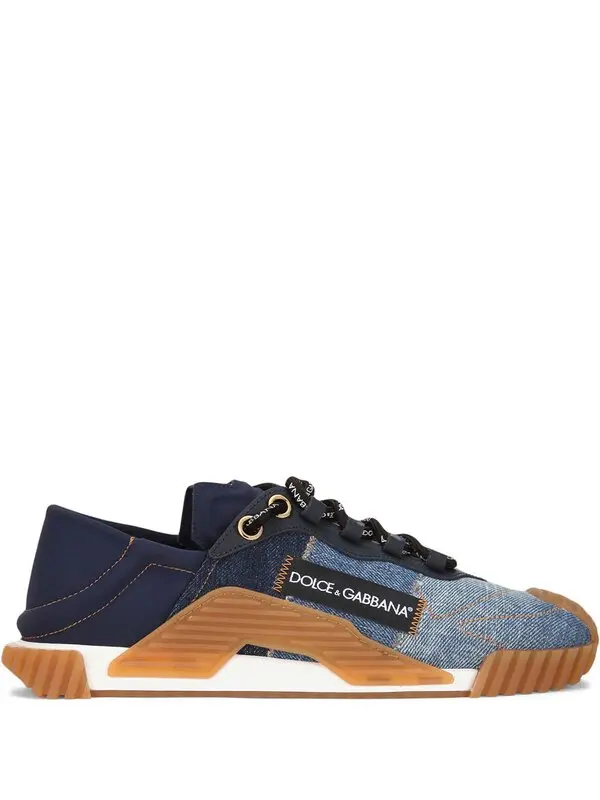 Dolce & Gabbana Denim Slip-on Sneakers - Blue