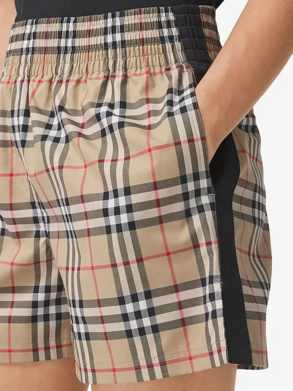 Burberry Vintage Check Side-stripe Shorts