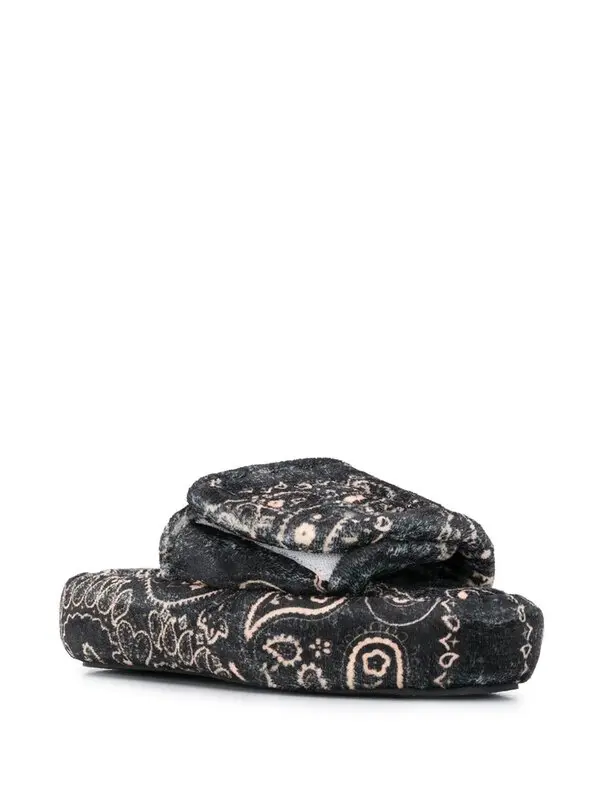 DUOLTD Bandana Print Platform Slides