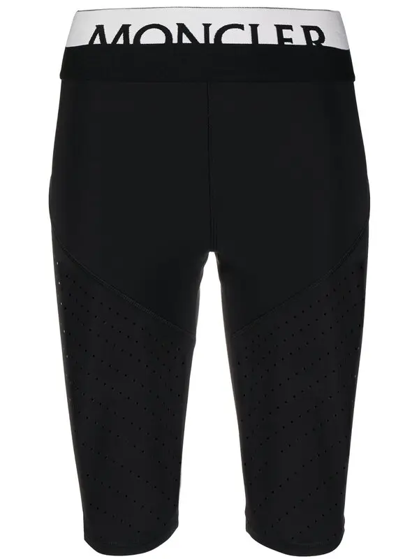 Moncler Logo Waistband Cycling Shorts
