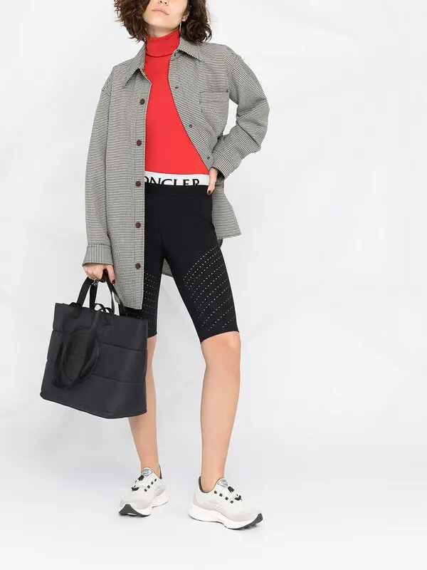Moncler Logo Waistband Cycling Shorts