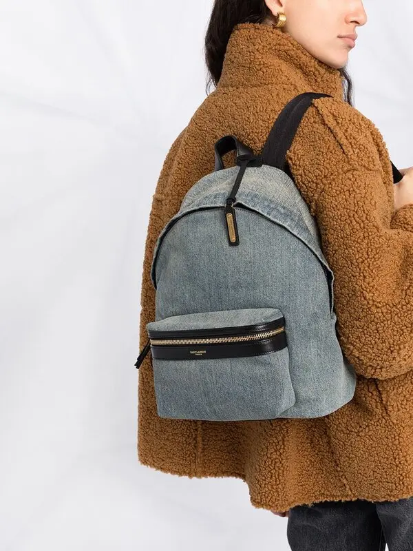Saint Laurent City Denim Backpack