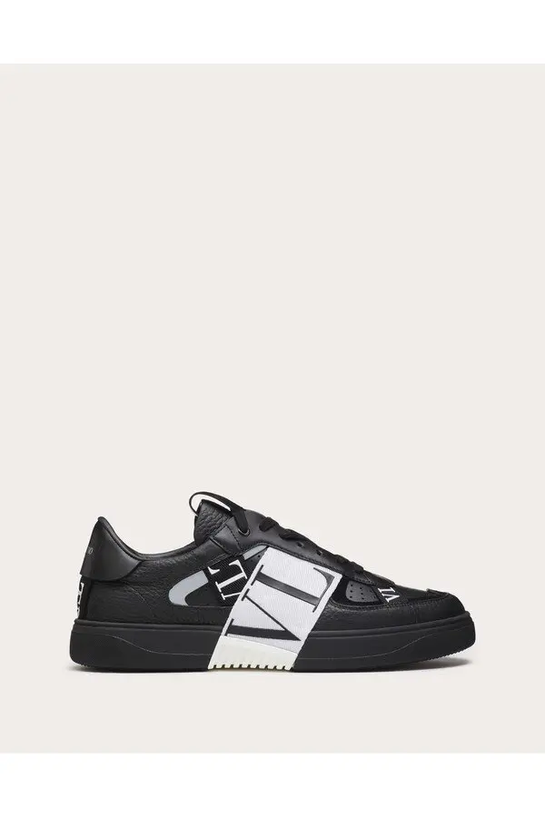 Jeans Calfskin Vl7n Sneaker With Bands Valentino Garavani Low-Top