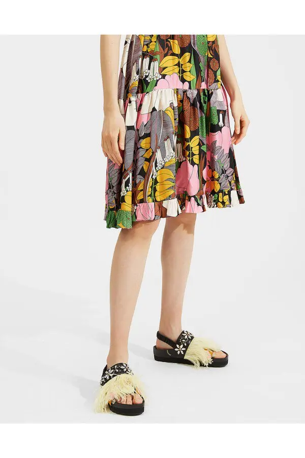 La DoubleJ Ldj X Fabrizio Viti Feathered Berkley Sandal Crystal Embroidery In Leather