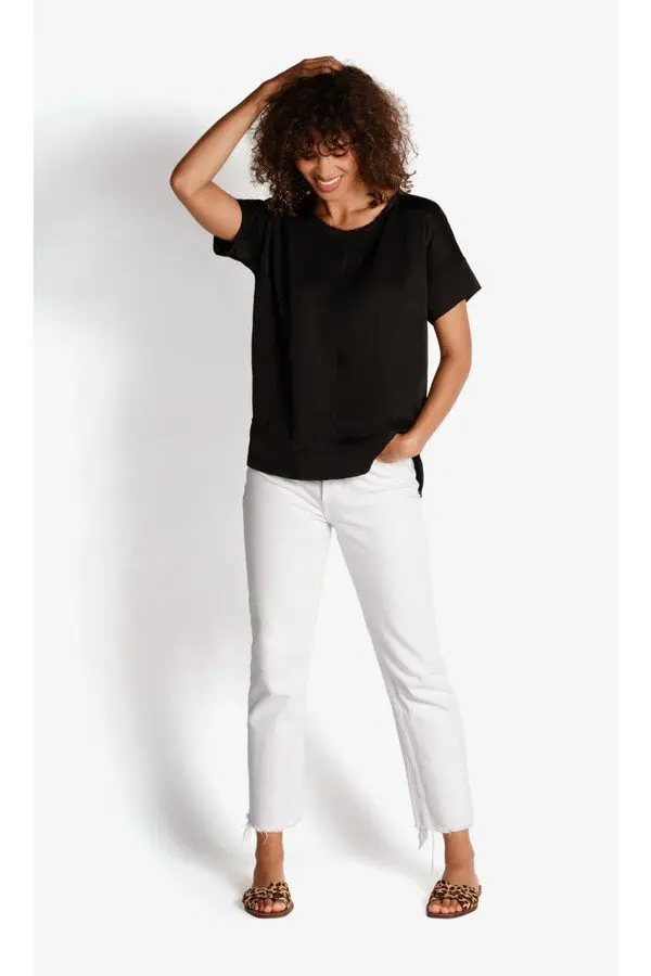 Rachel Zoe Ella Sateen Tee Shirt