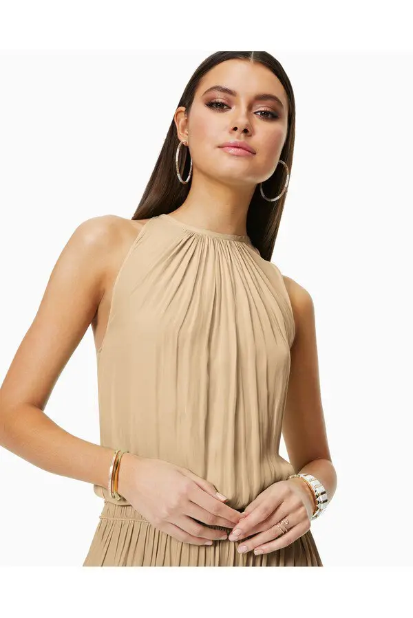 audrey smocked midi dress Ramy Brook Audrey Smocked Midi Dress in Black