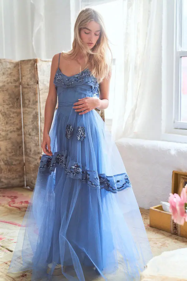 long blue hoco dress Royal Blue Strapless Long Train Homecoming Prom Dress main image 0