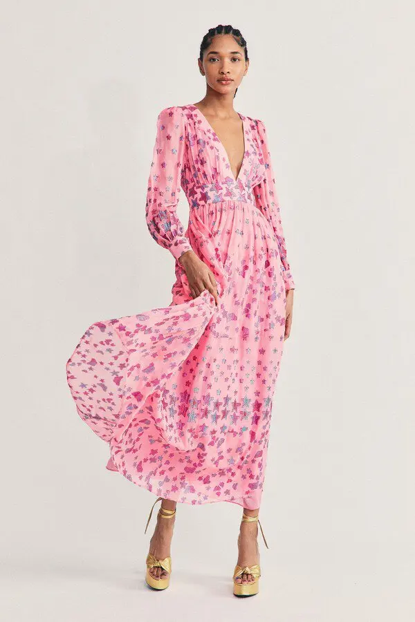 Loveshackfancy Cyrena Dress In Pink - 40% Off | Editorialist