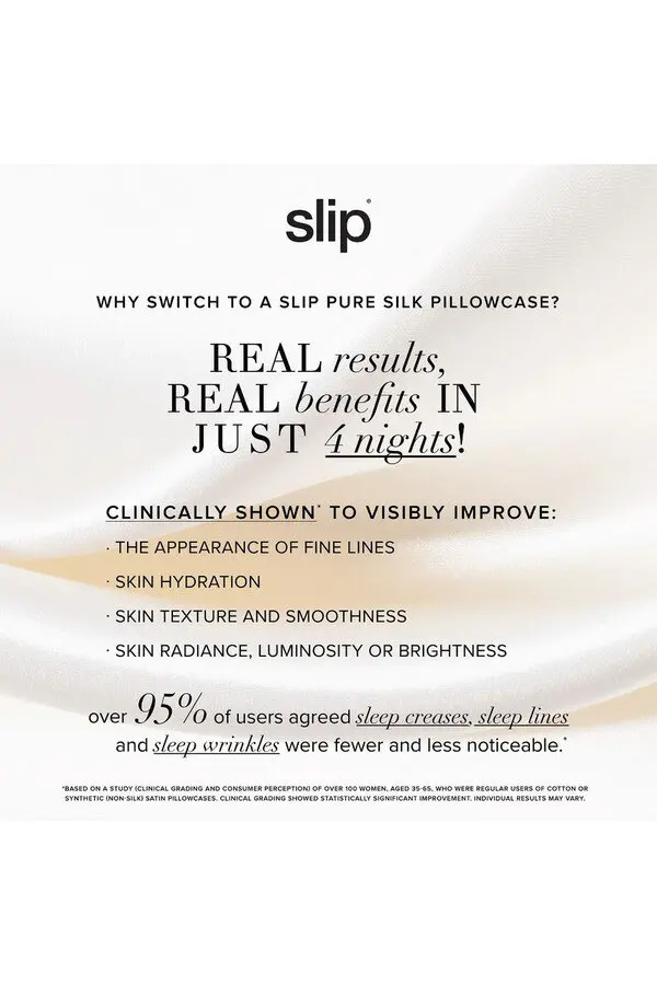 Slip Pure Silk Pillowcase, Queen Size