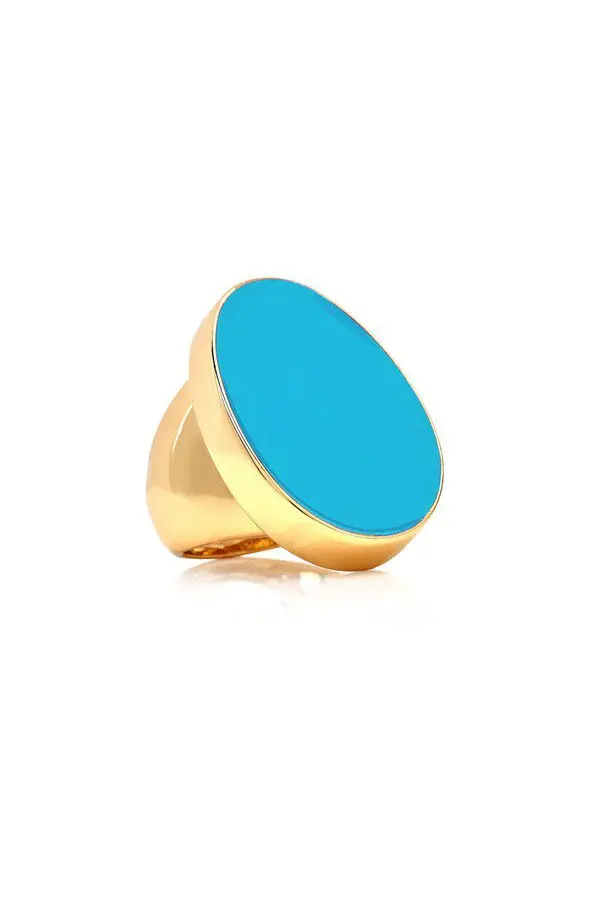 KENNETH JAY LANE Kidney Ring - Gold