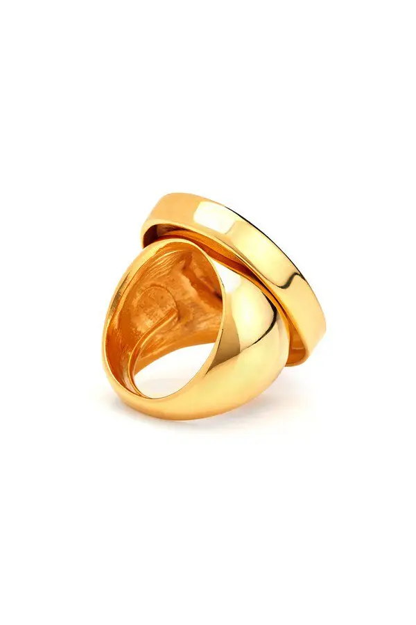 KENNETH JAY LANE Kidney Ring - Coral