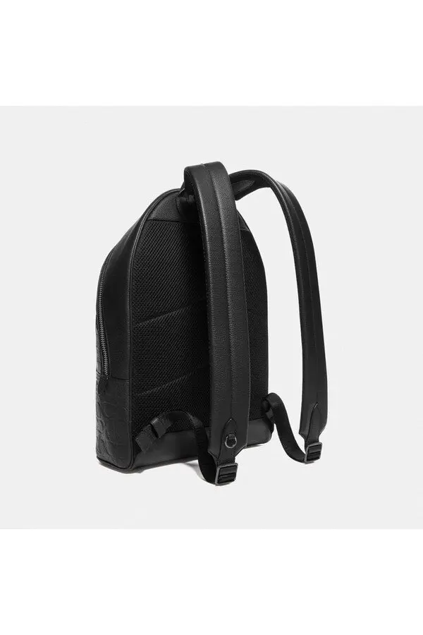 Coach Metropolitan Black Pebbled Leather Backpack | Excellent Condition Coach Metropolitan Soft Backpack In Signature Leather In  main image 3