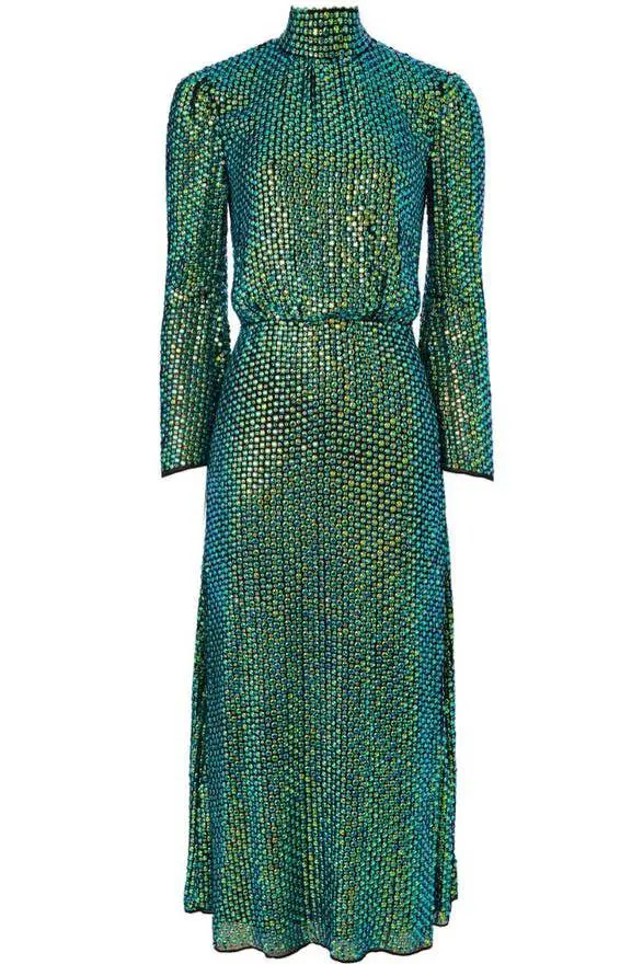 knee length dresses for ladies Blue Shirred Bodice Billie Jersey Midi Dress