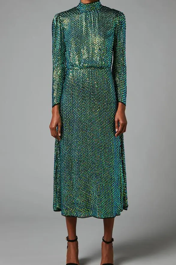 deep green midi dress Forest Green Midi Dress M