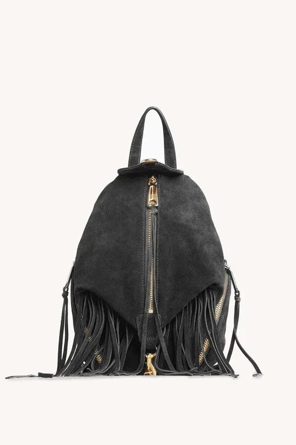 Rebecca Minkoff Convertible Mini Julian Backpack With Fringe