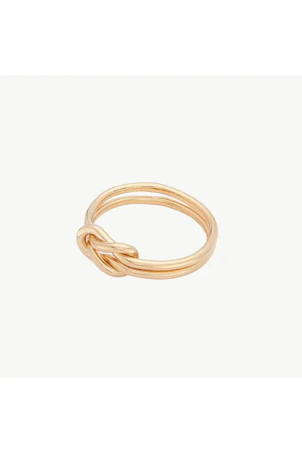 SOKO Sayo -plated Knot Ring - Gold