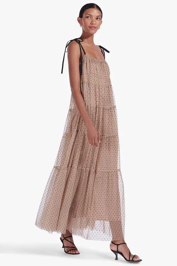 Staud Lilia Dress | Nude Dot