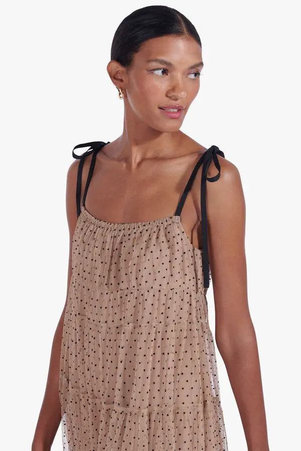 Staud Lilia Dress | Nude Dot