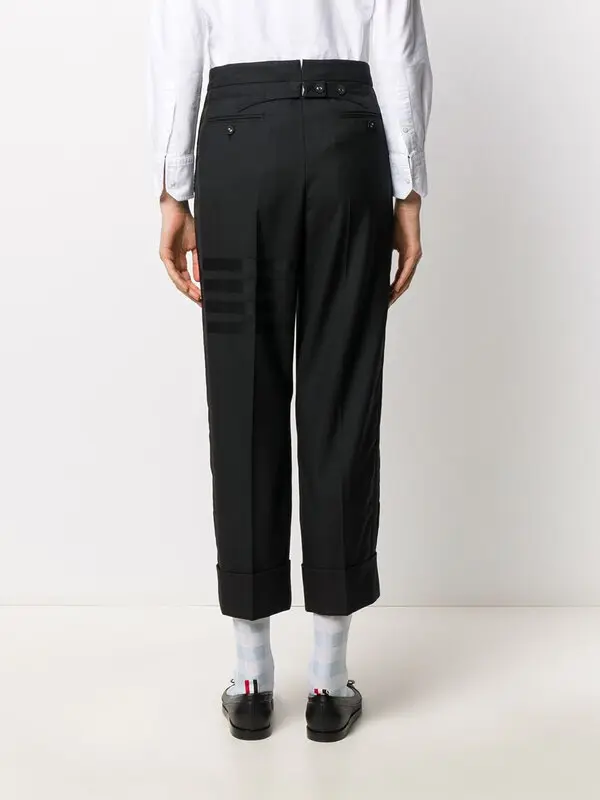 Thom Browne Tailored Cropped Trousers - Black
