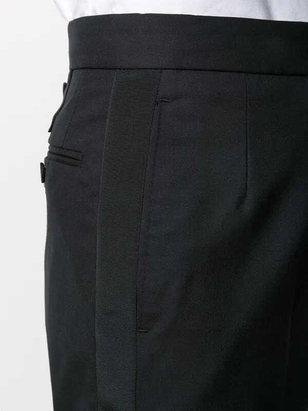 Thom Browne Tailored Cropped Trousers - Black