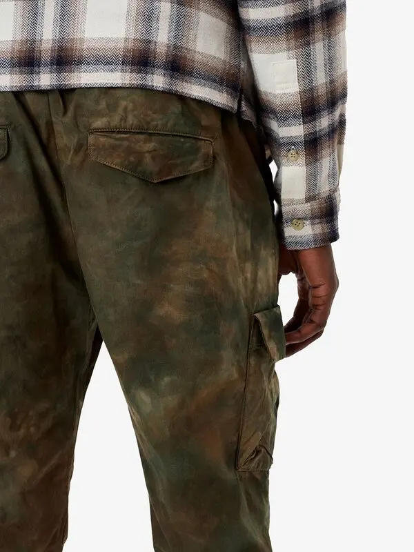 John Elliott Camouflage Tie-dye Cargo Pants