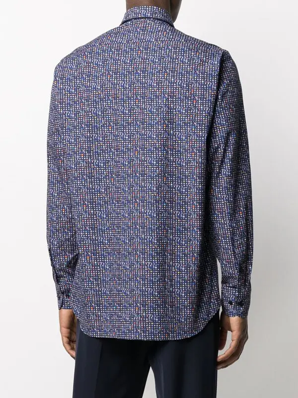 Paul & Shark Flag-print Cotton Shirt