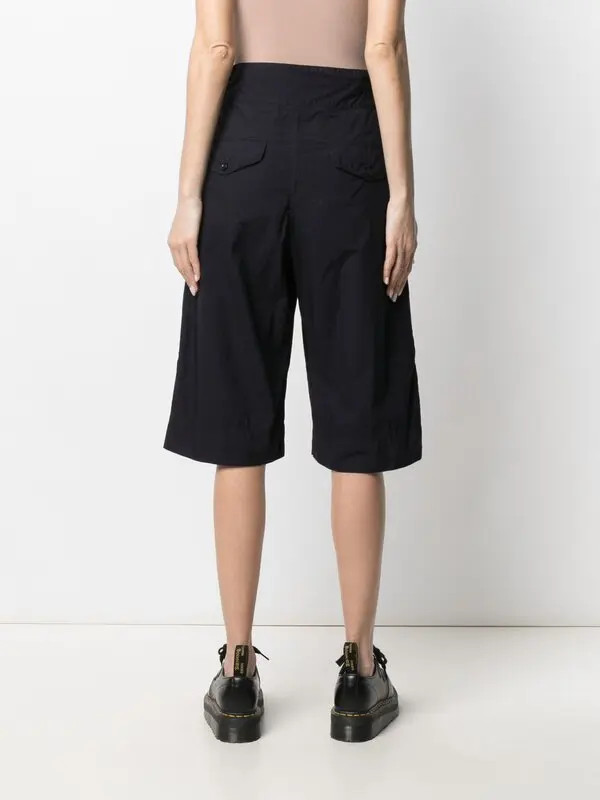 Y’s Loose Fit Pleated Shorts - Blue