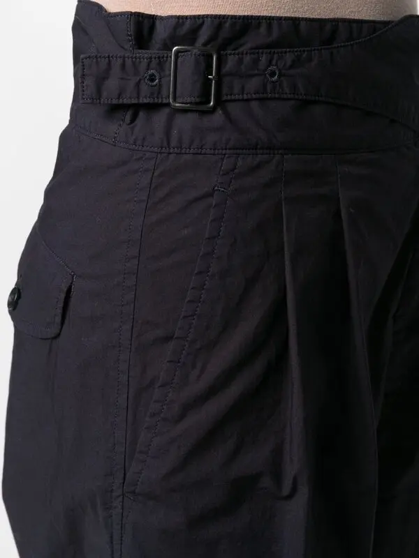 Y’s Loose Fit Pleated Shorts - Blue