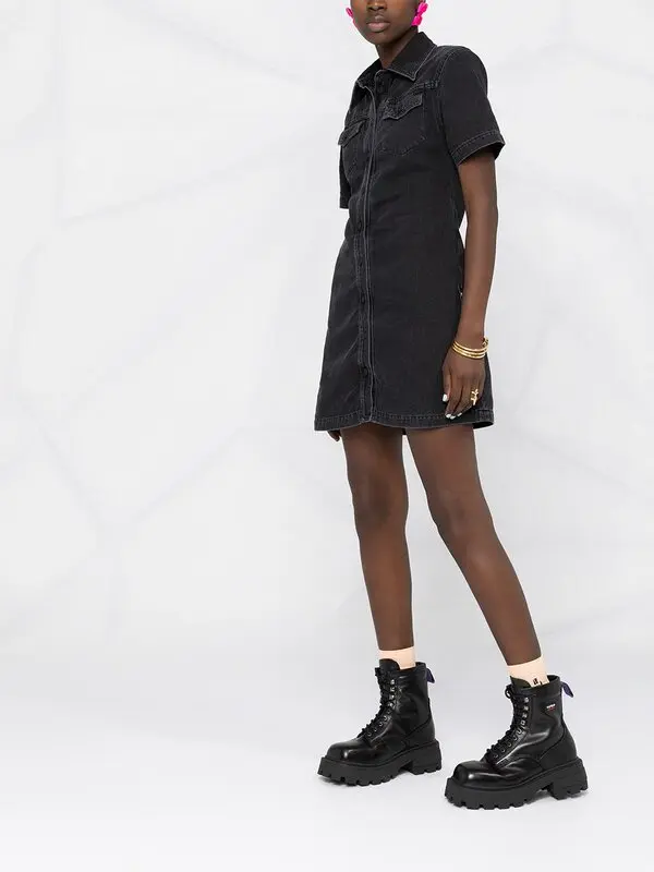 Off-White Denim Shirt Dress